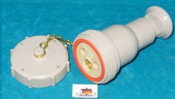 HNA Plug, female 16A 2P+E 220V syntetic resin IP56